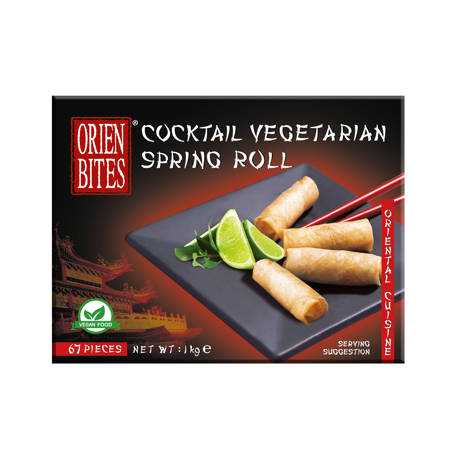 COCKTAIL VEGETARIAN SPRING ROLLS (67 PCS) | wokshop.gr